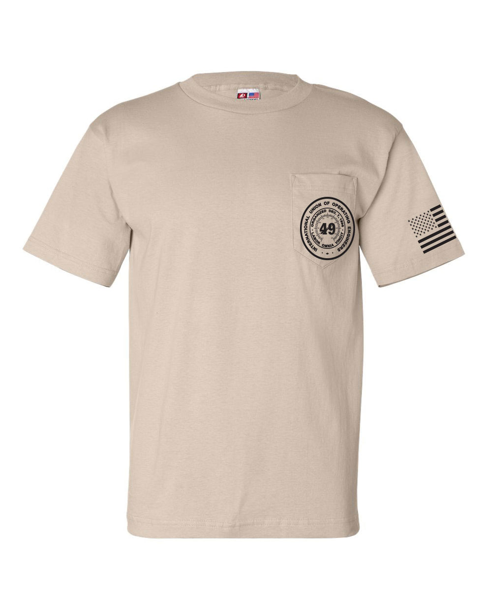 Bayside Unisex Heavyweight Pocket T-Shirt – IUOE Local 49